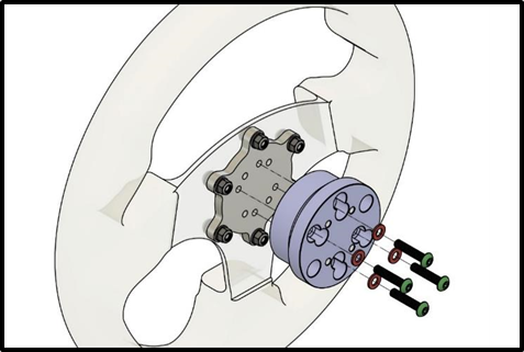 Installing Quick release to a wheel - Simucube Online Guide
